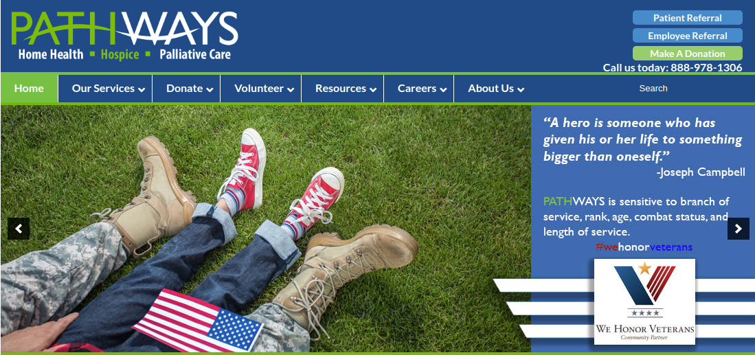 Pathways Home Health and Hospice - A Servant's Heart Web Design and ...